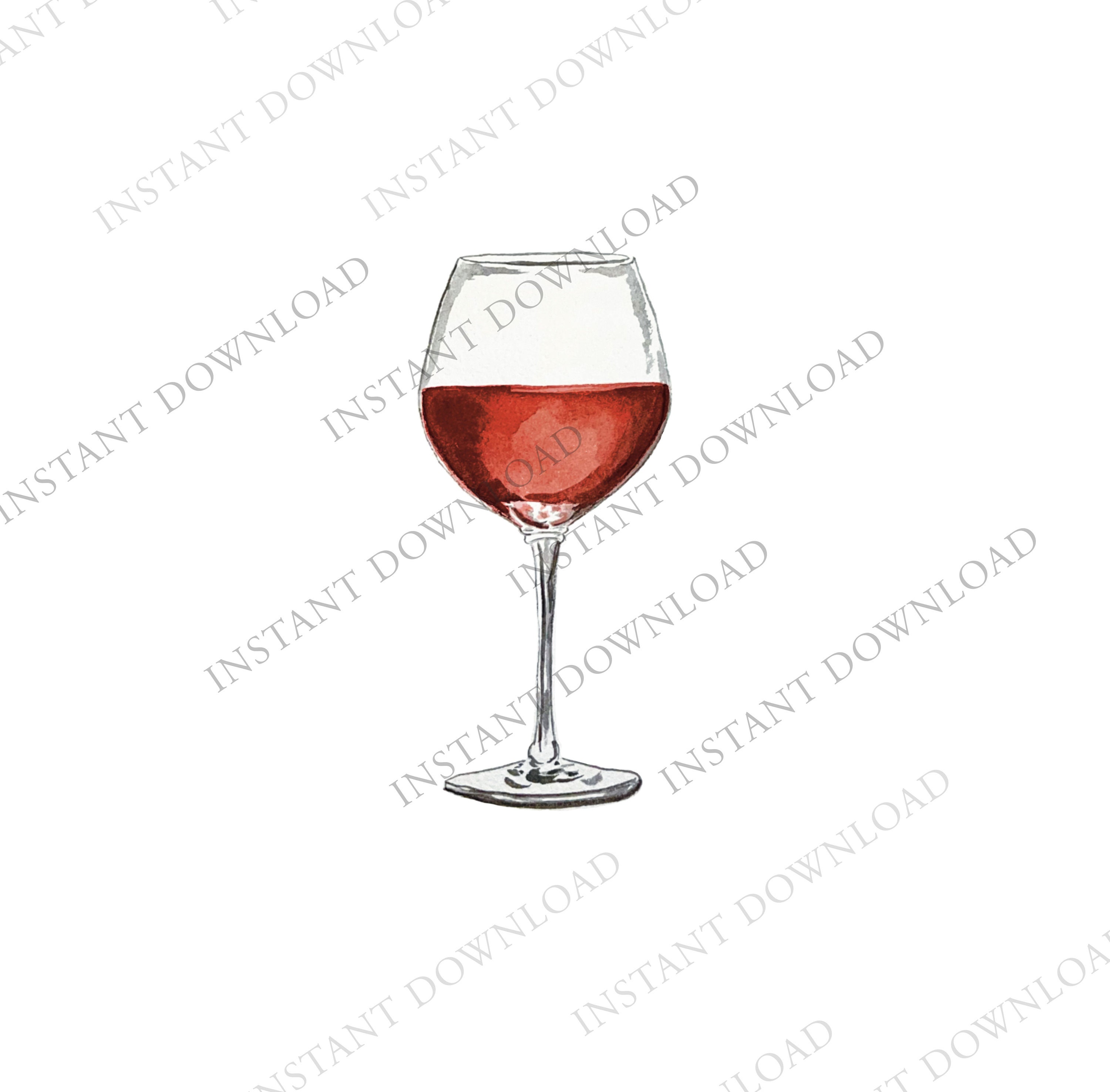 Red Wine Digital Image Digital Download. JPG, PNG Wedding Bar Sign ...