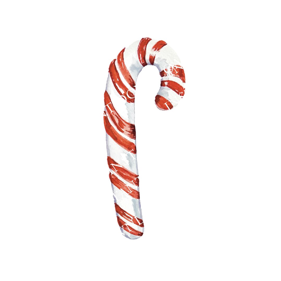 Candy Cane Christmas Instant Download. Digital PNG Image. Holiday ...