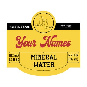 DIY Mini Topo Chico Label Template Mineral Water Label, Bottle Label ...