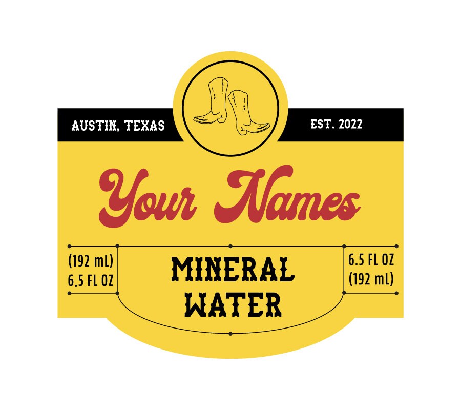 DIY Topo Chico Label Template Full Size 12oz Mineral Water - Etsy