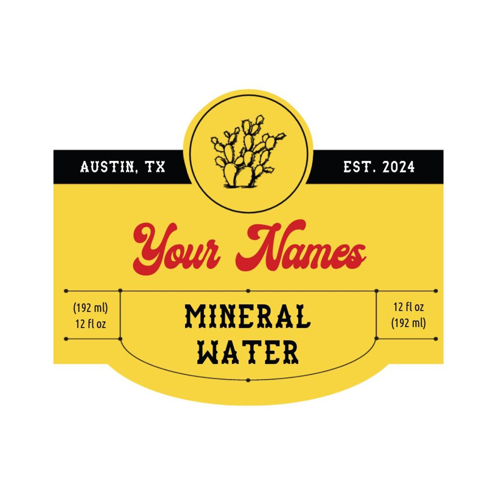 DIY Topo Chico Label Template Full Size 12oz Mineral Water Label ...