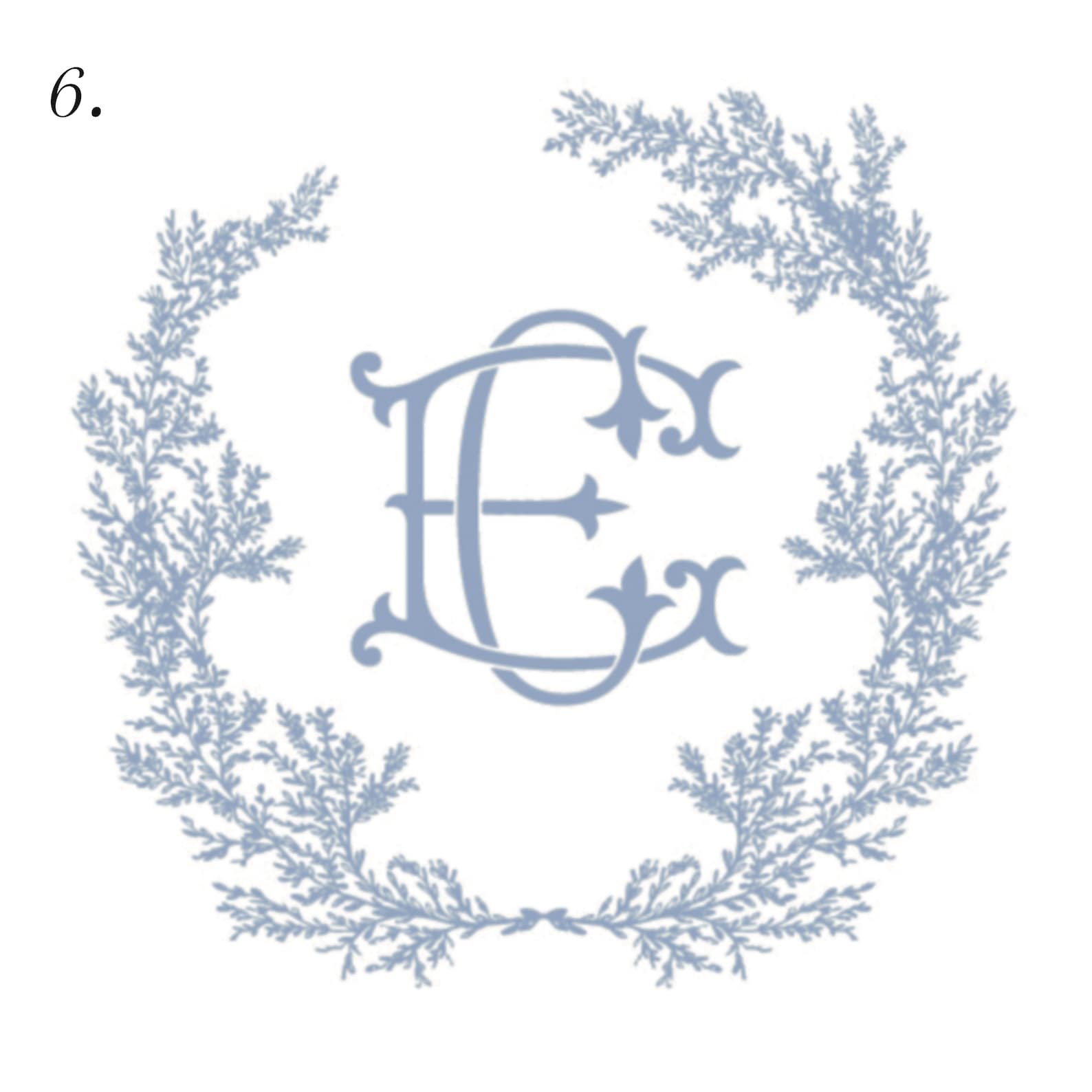 Sketched Monogram Crests, Wedding Crest Monograms, Digital Crest Design ...