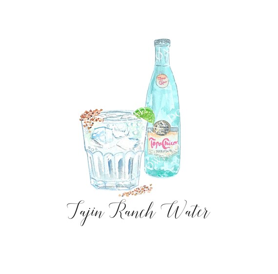 Tajin Ranch Water With Topo Chico Digital Image Digital | Etsy