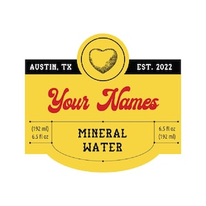 DIY Mini Topo Chico Label Template Mineral Water Label, Bottle Label ...