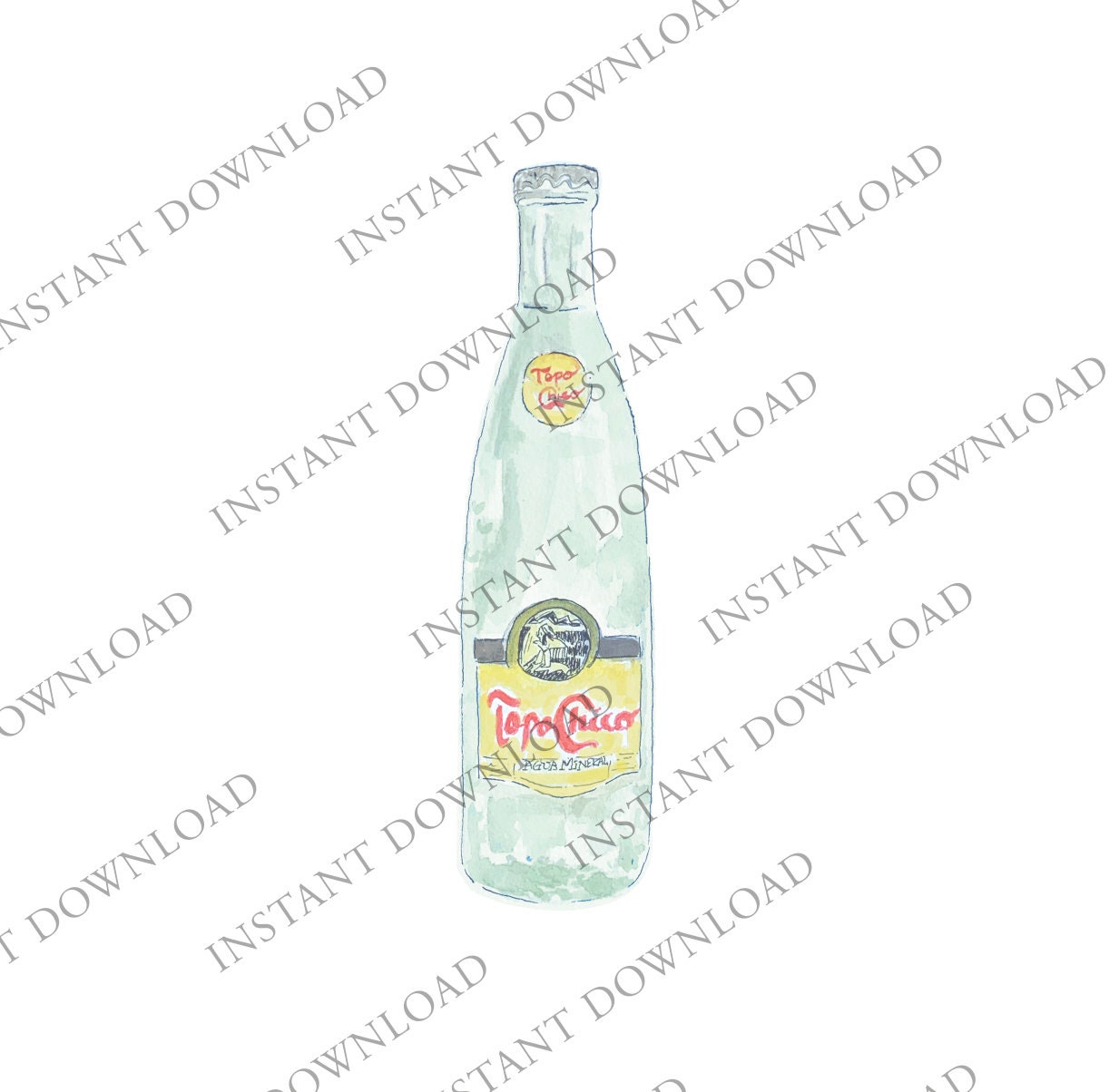 Topo Chico Digital Image Digital Download. JPG, PNG for Wedding Bar ...