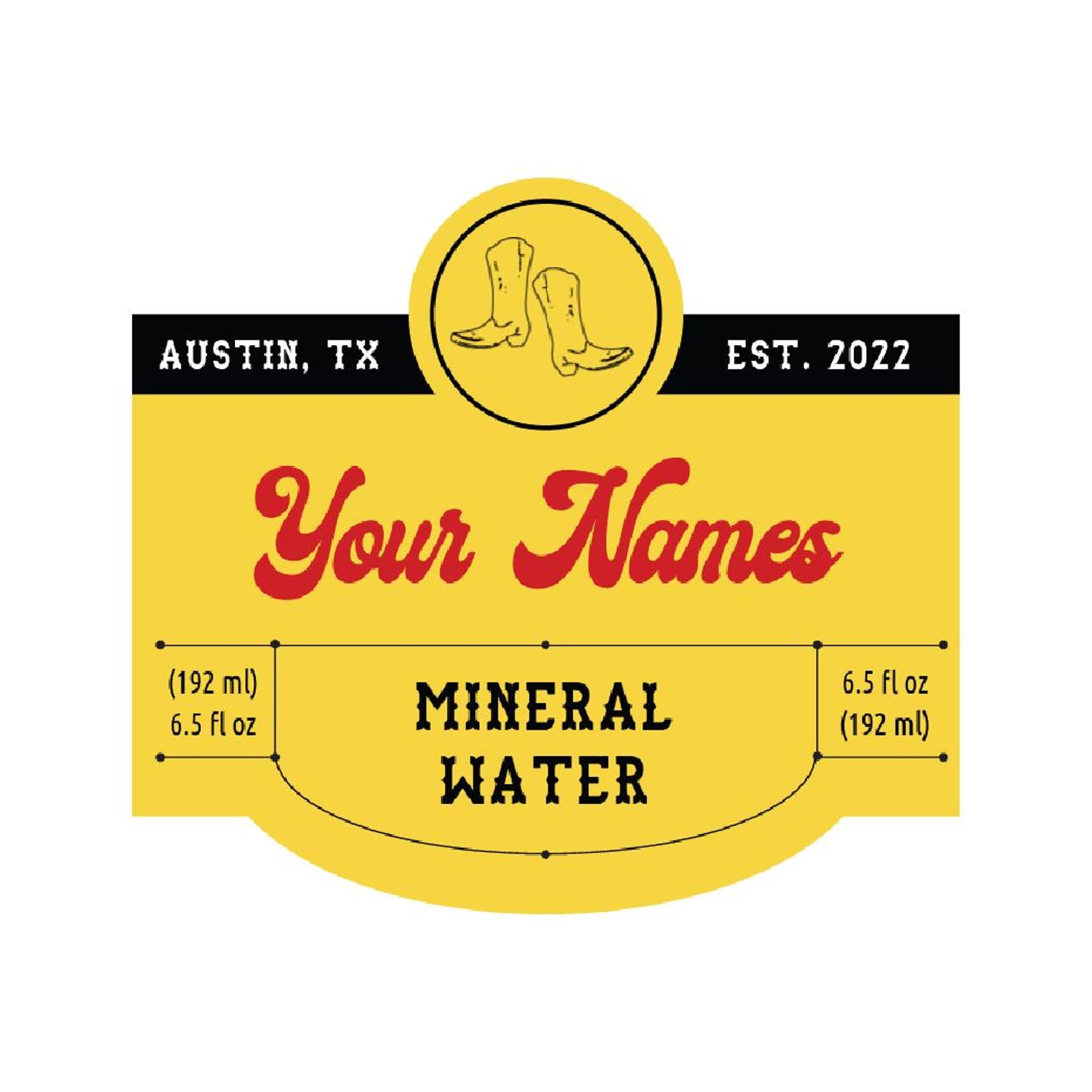 DIY Mini Topo Chico Label Template Mineral Water Label, Bottle Label ...