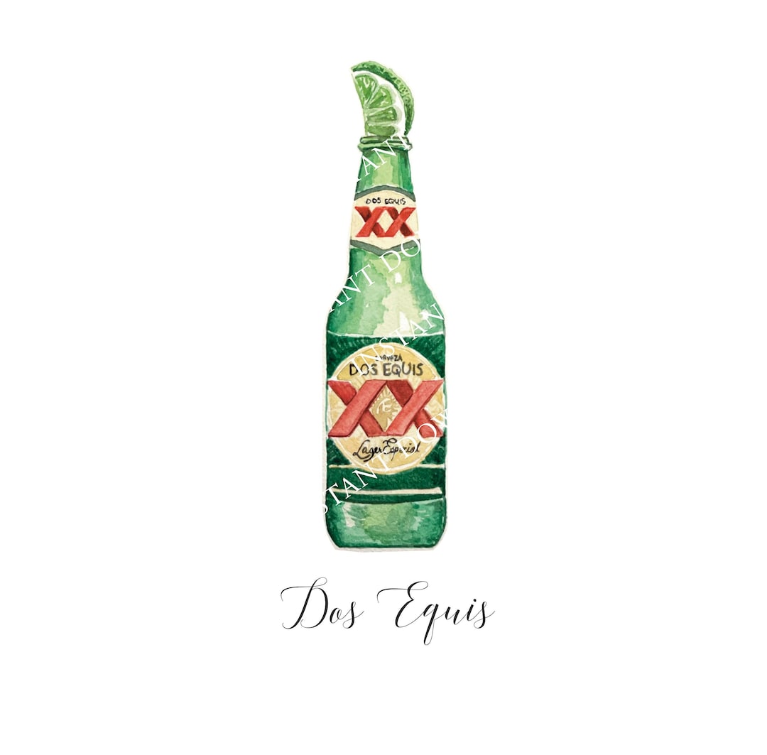 Dos Equis Beer Digital Image Digital Download. JPG, PNG for Wedding Bar ...