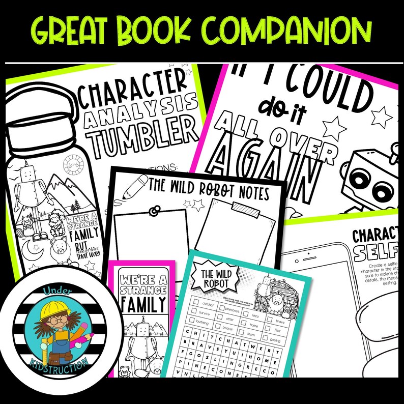 The Wild Robot Movie, Book Companion and Activity Worksheets ...