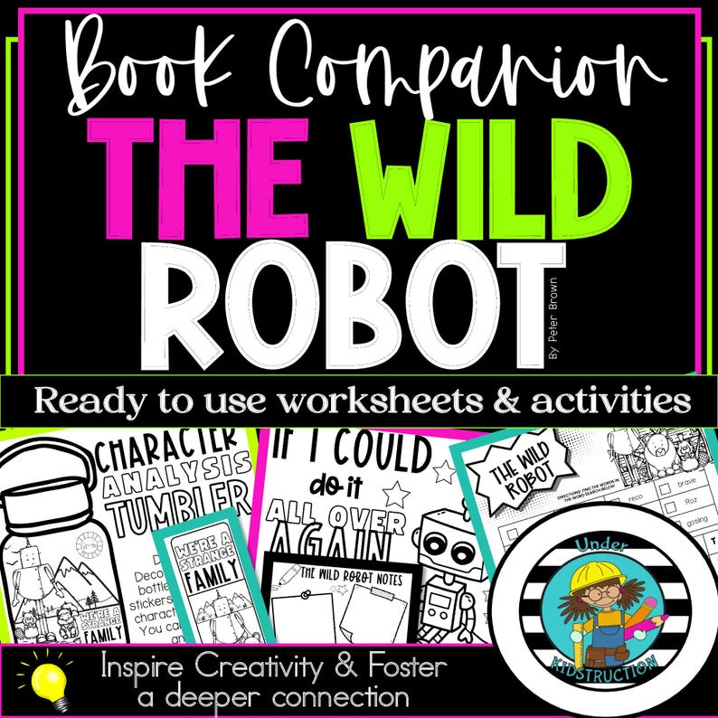 The Wild Robot Movie, Book Companion and Activity Worksheets ...