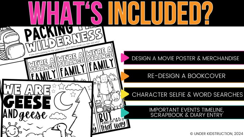 The Wild Robot Movie, Book Companion and Activity Worksheets ...