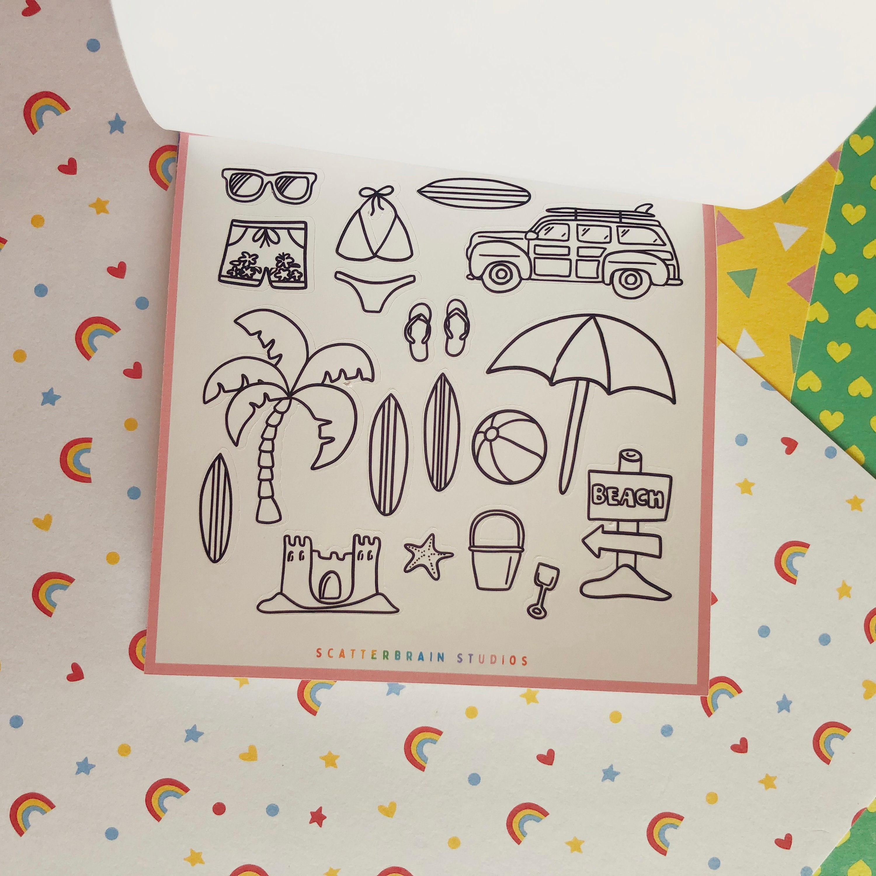 DIY Coloring Sticker Book - Handmade Stickers for Kids, Parents ...