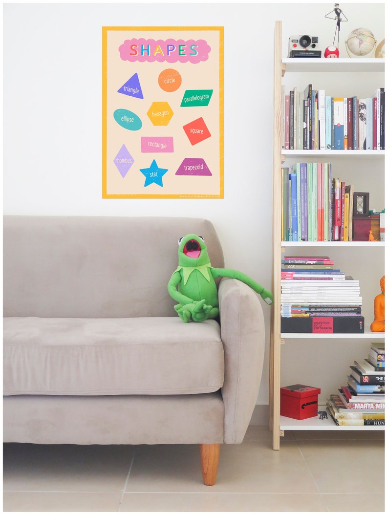 Printable Shapes Classroom Poster Colorful Educational Chart for ...