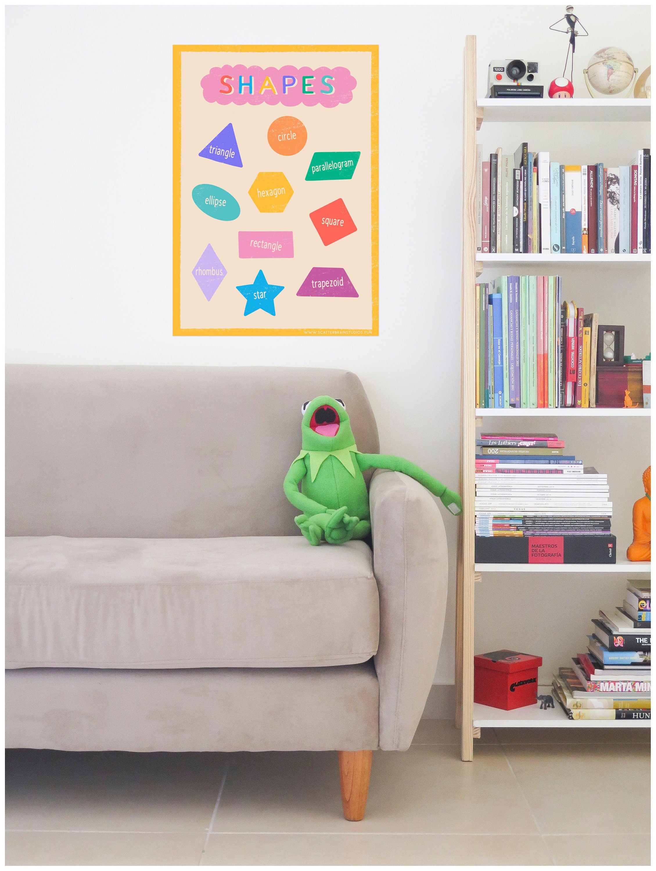 Printable Shapes Classroom Poster Colorful Educational Chart for ...