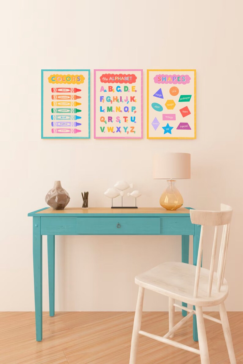 Colors Classroom Poster: Crayon Theme, Educational Art (digital ...