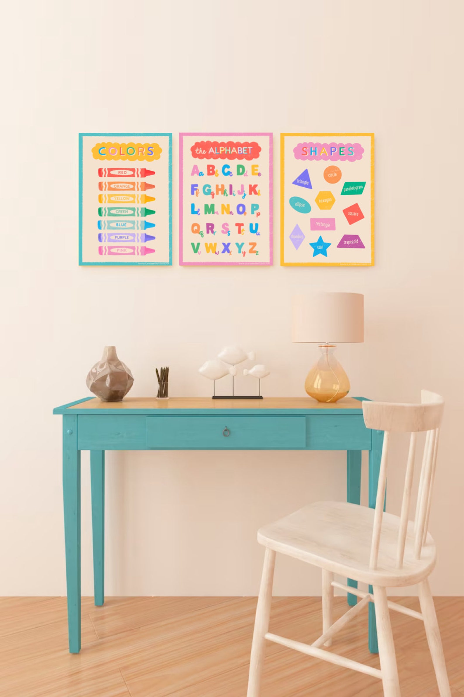 Printable Shapes Classroom Poster - Colorful Educational Chart for ...