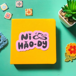 Ni Hao-dy Vinyl Sticker - Mandarin-english Bilingual Pun - Chinese ...