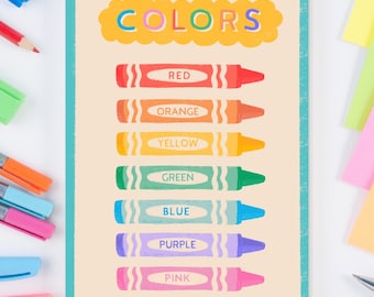 Days of the Week Printable Classroom Decor Nursery Wall Art - Etsy