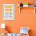 Colors Classroom Poster: Crayon Theme, Educational Art (digital ...