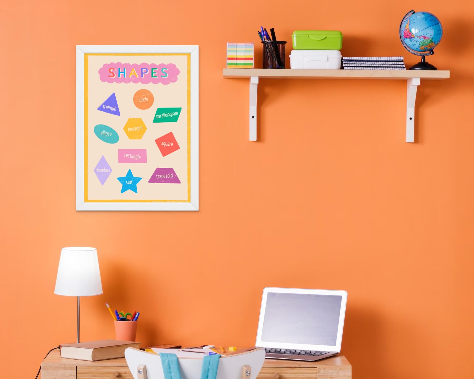 Printable Shapes Classroom Poster - Colorful Educational Chart for ...