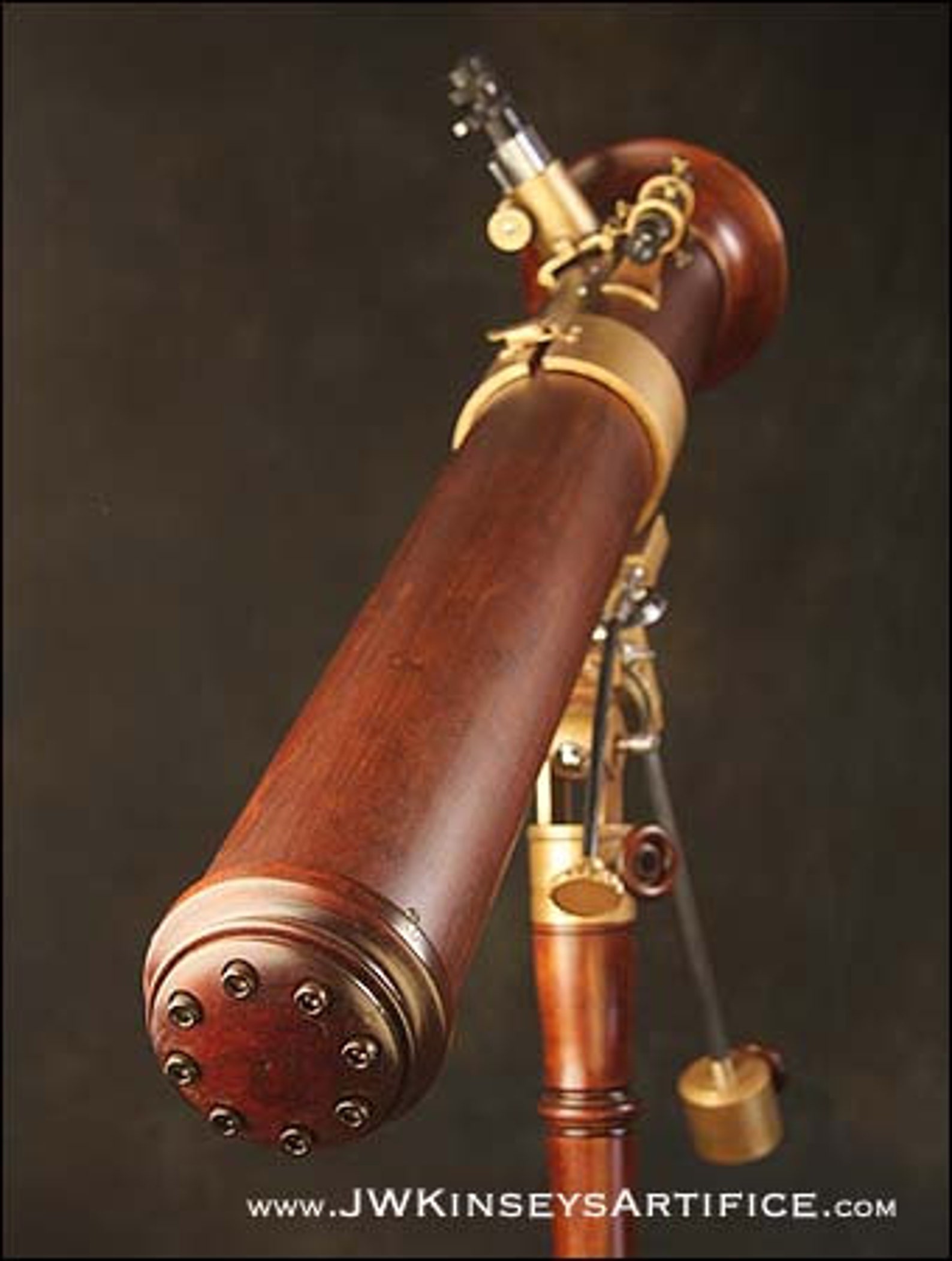 A Handmade Steampunk Newtonian Reflecting Telescope in Stained - Etsy