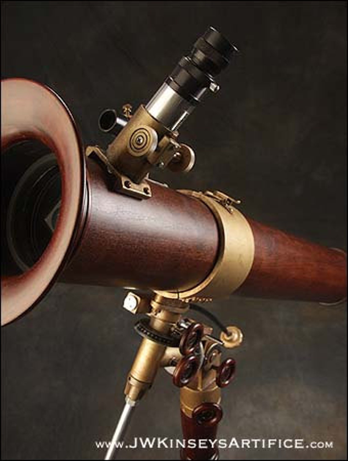 A Handmade Steampunk Newtonian Reflecting Telescope in Stained - Etsy