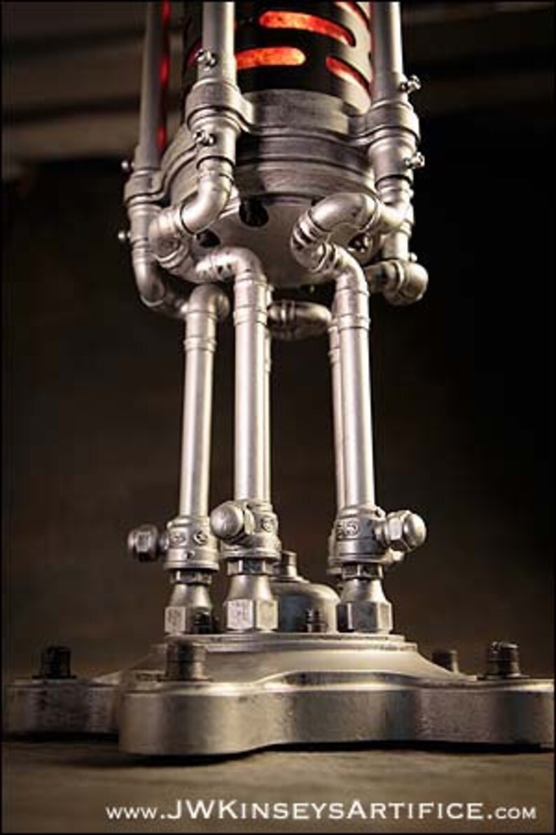 The Colchester Table Lamp: a Handcrafted Dieselpunk Accent - Etsy