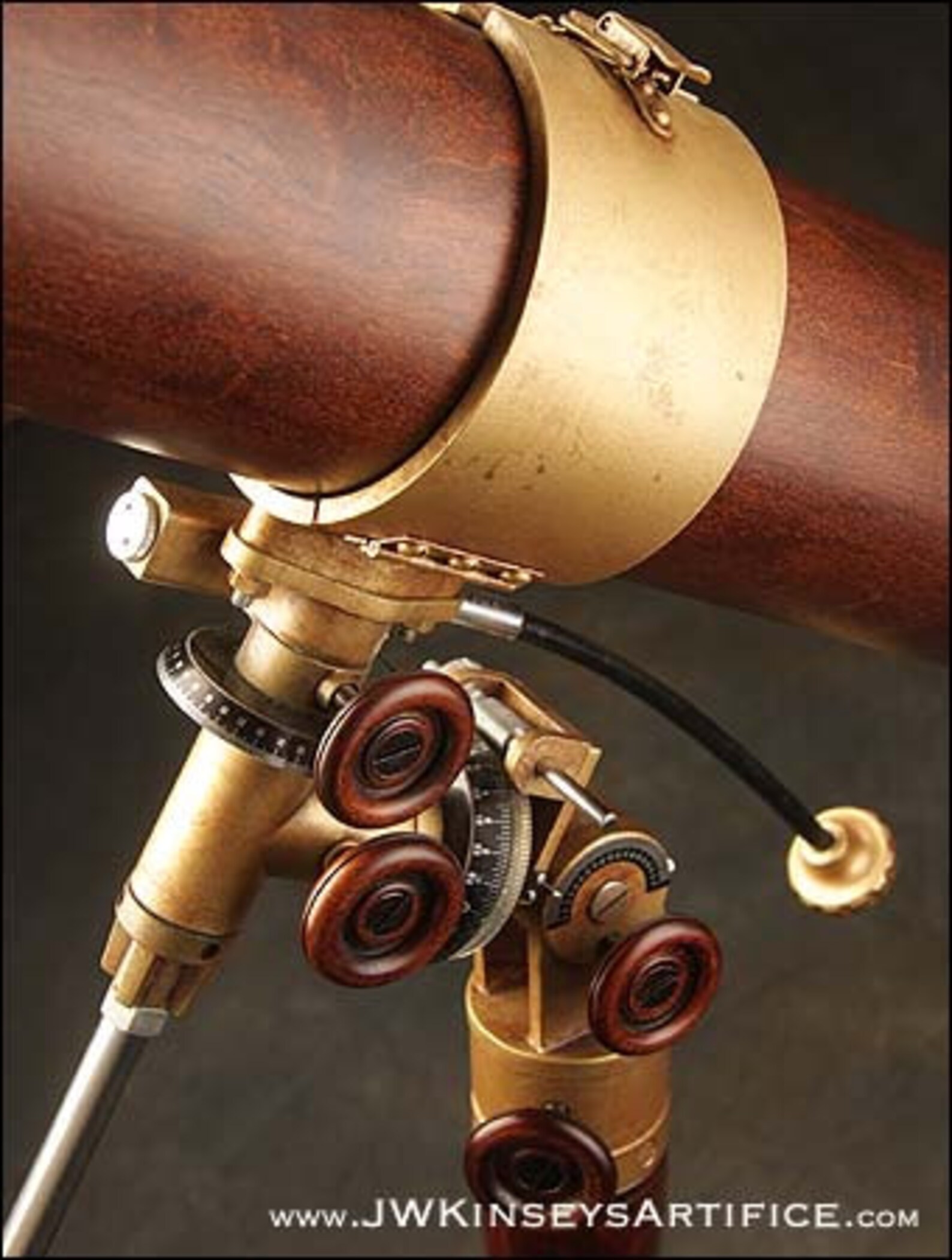 A handmade Steampunk Newtonian Reflecting Telescope in stained | Etsy