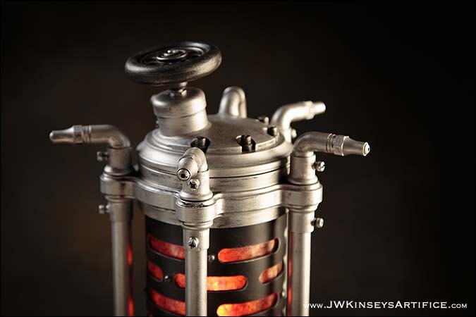 The Colchester Table Lamp: a Handcrafted Dieselpunk Accent Light in ...