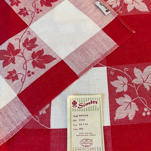 Vintage Tablecloths, Red & White Picnic Checks Your Choice! Patterns ...
