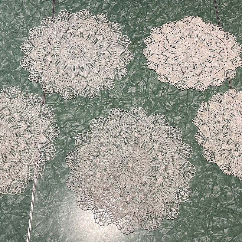 Knitted Doily - Etsy