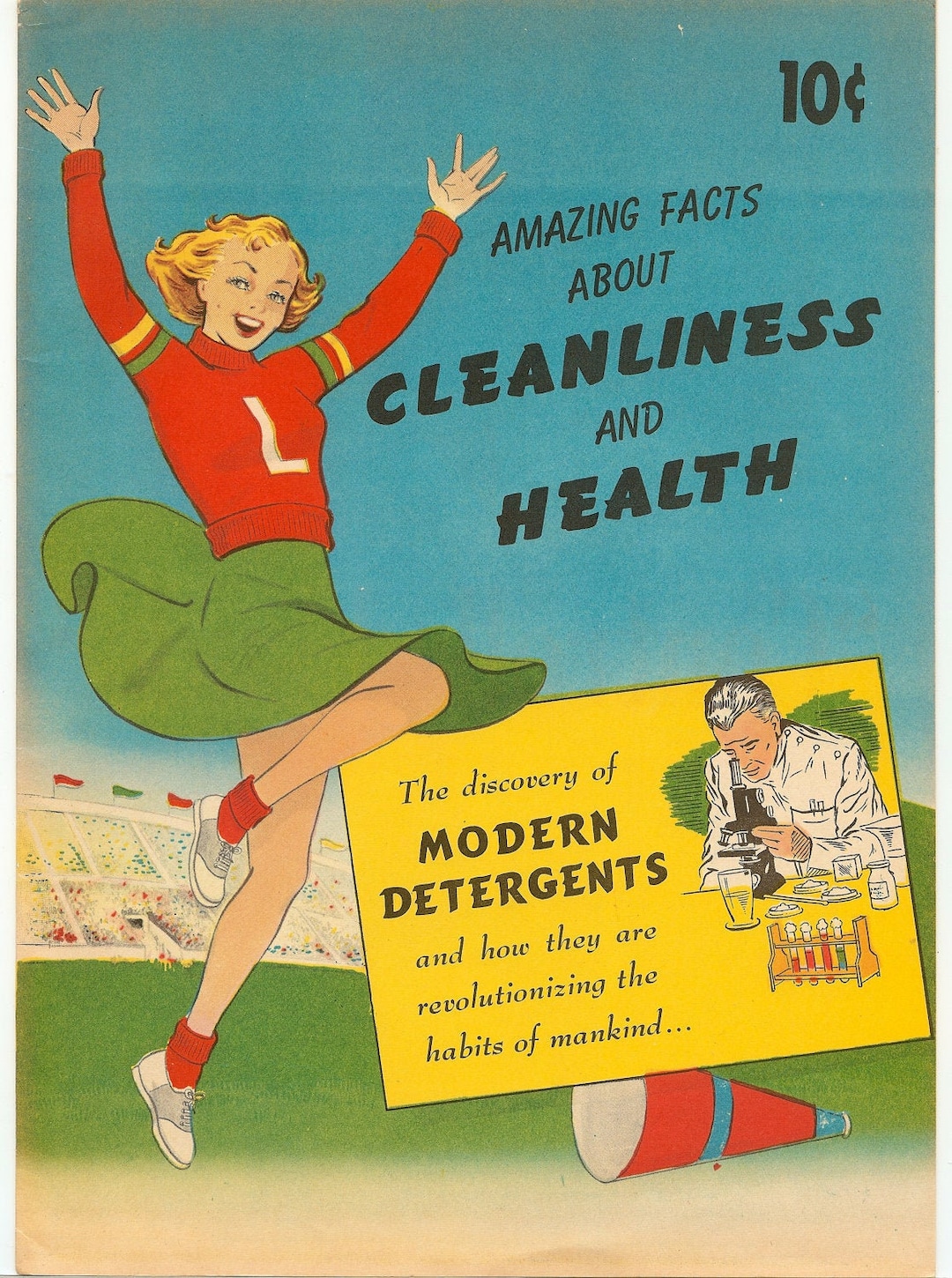 Vintage Book, Comic Style "cleanliness and Health", 1950s, All ...