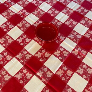 Vintage Tablecloths, Red & White Picnic Checks Your Choice! Patterns ...
