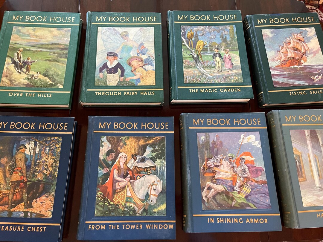 Vintage Books, My Book House Set of Eight, 1960 Hard Cover Child ...