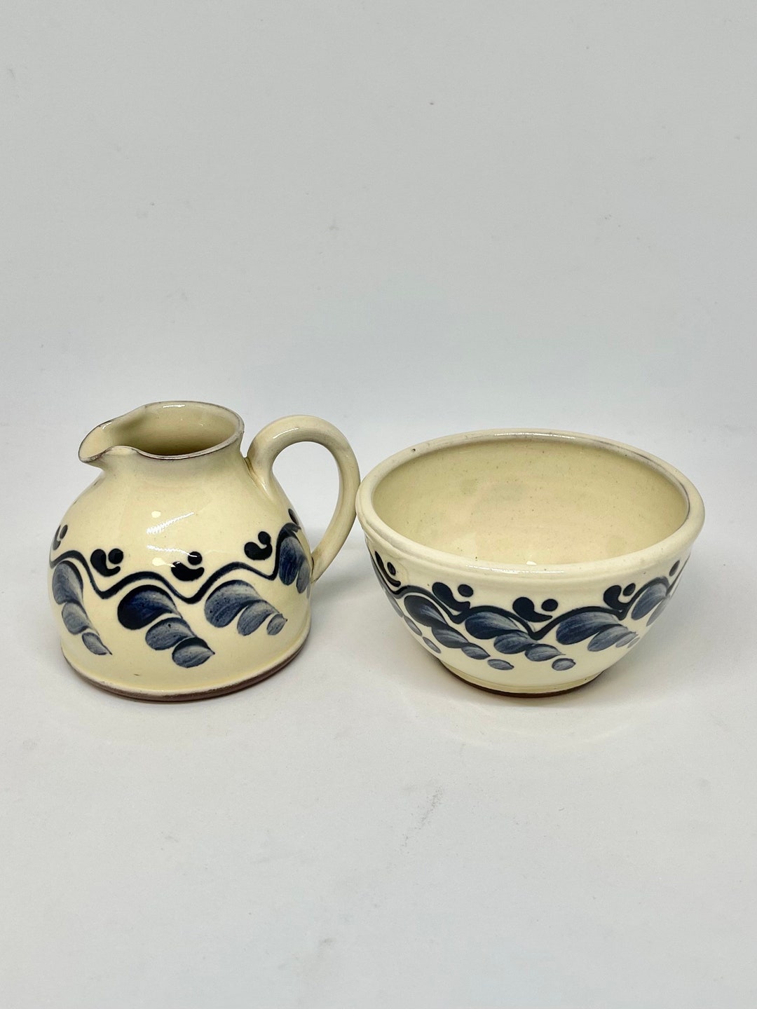 Vintage Wetheriggs Penrith Pottery England Slipware Creamer Jug and ...