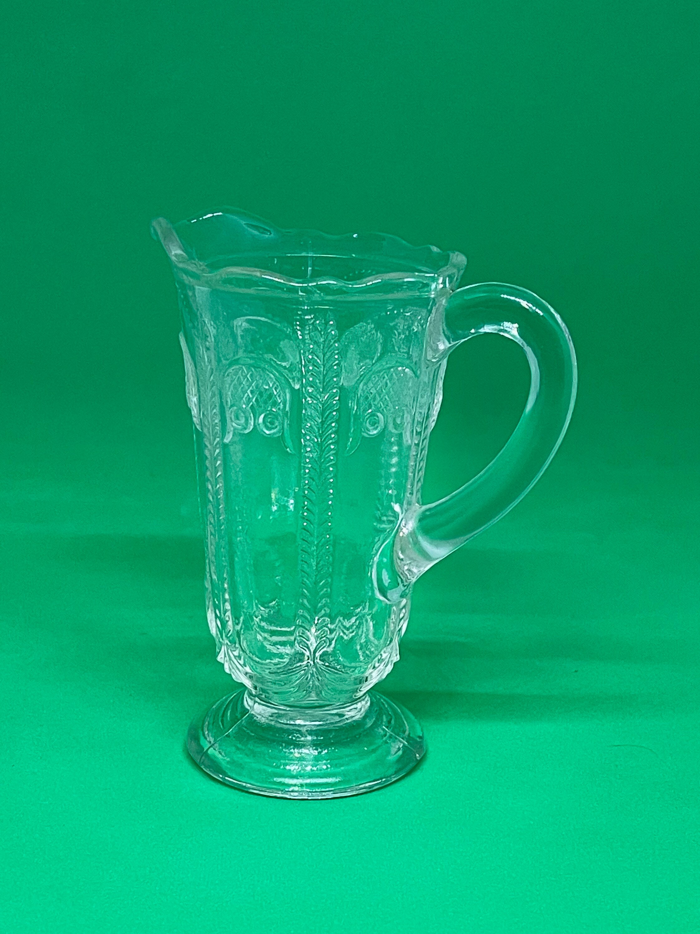 Antique Art Deco Cut Crystal Owl And Feathers Depression Glass Etsy