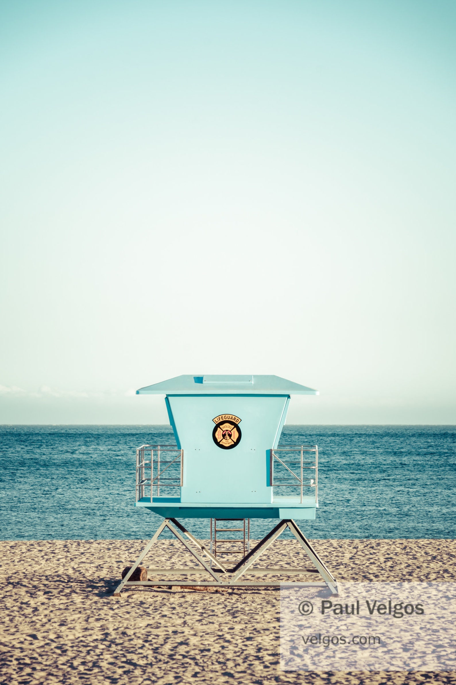 Santa Cruz Beach Print: Santa Cruz Poster Lifeguard Tower - Etsy
