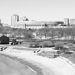 Soldier Field Poster: Chicago Aerial Print, Soldier Field Canvas ...