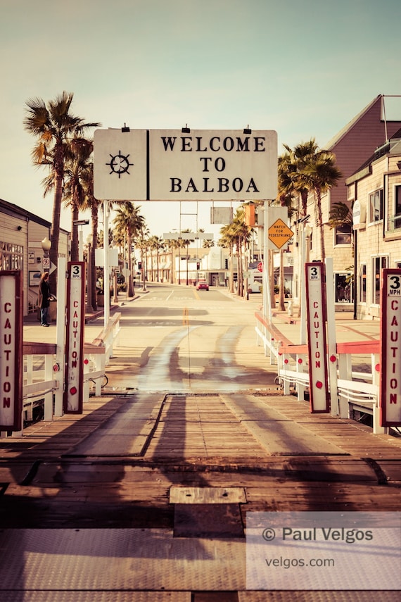Newport Beach Print Balboa Island Ferry Large Canvas - Etsy