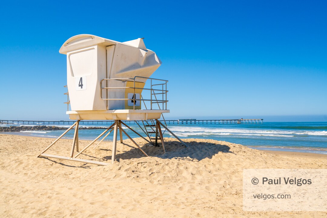 San Diego Print: Lifeguard Tower Art, San Diego Photo, Southern ...