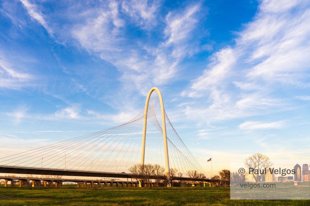 Dallas Texas Print: Margaret Hunt Hill Bridge, Texas Canvas Gift ...