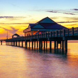 Pier 60 Sunset Print: Clearwater Beach Florida Wall Art, Clearwater ...
