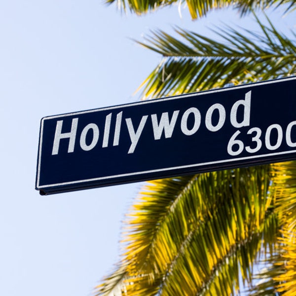 Hollywood Street Sign - Etsy