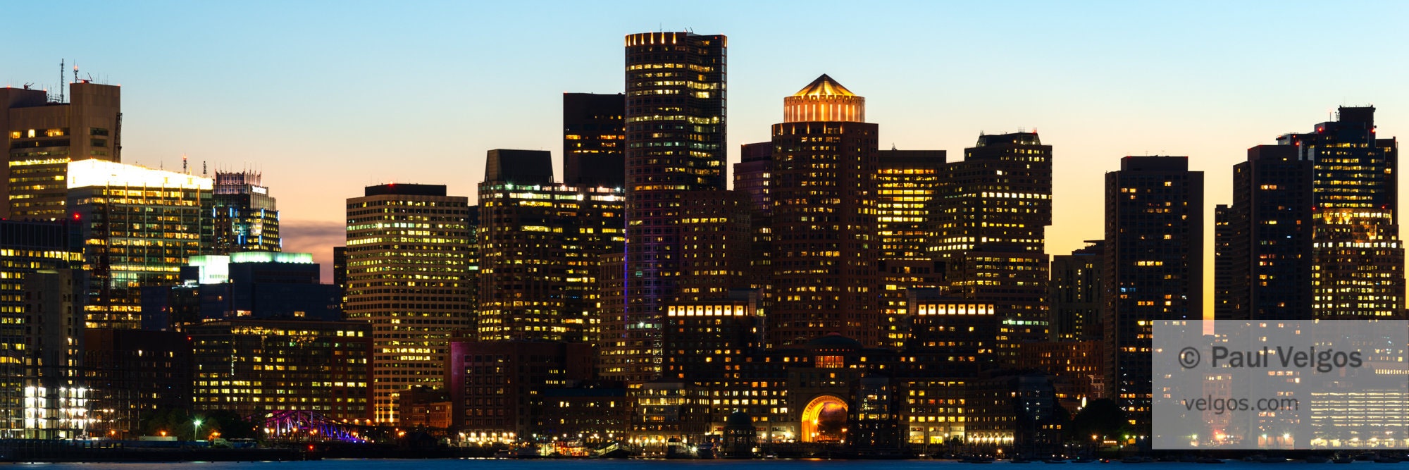 Boston Skyline Print: Massachusetts Poster, Boston Home Decor ...