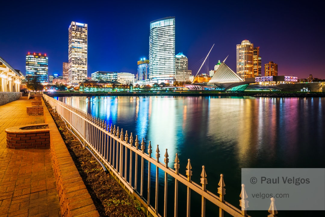 Milwaukee Skyline At Night