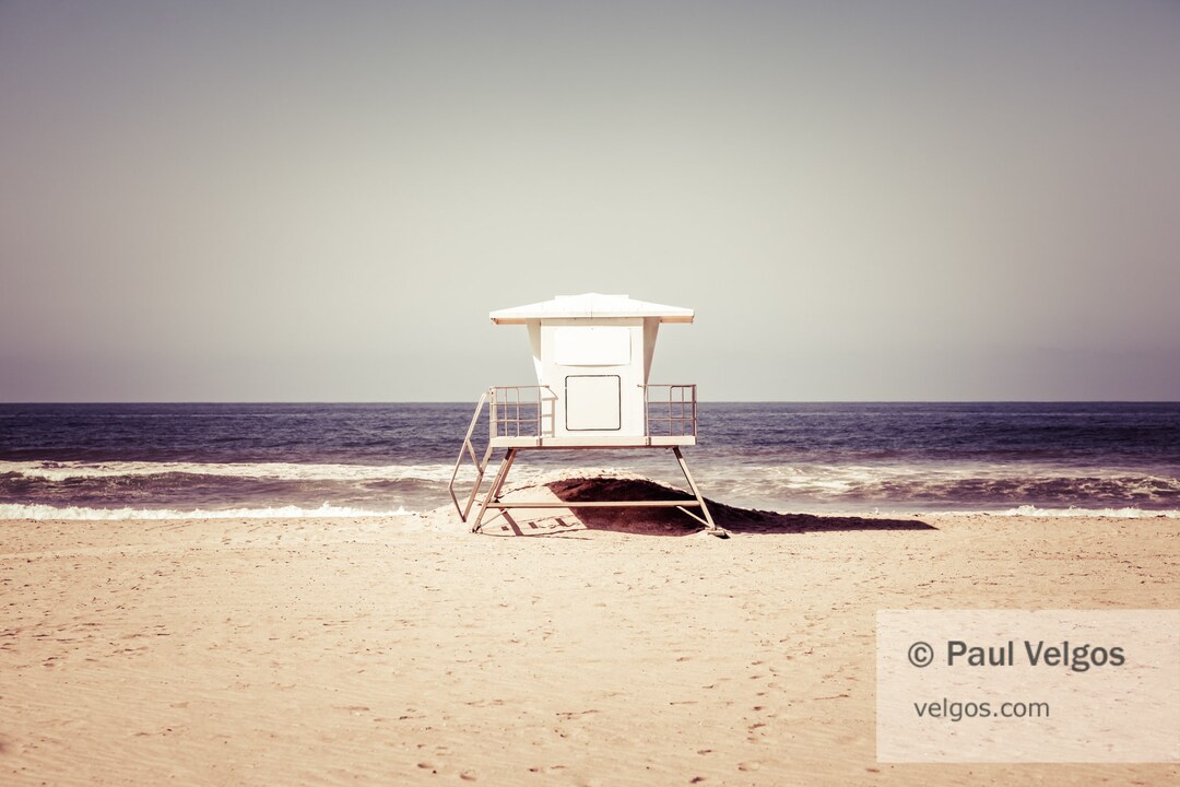 Huntington Beach Art: Lifeguard Tower Art, Huntington Beach Vintage ...