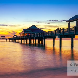Pier 60 Sunset Print: Clearwater Beach Florida Wall Art, Clearwater ...