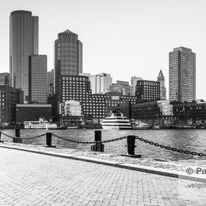 Boston Harbor Print: Boston Skyline Photo, Cityscape Wall Art ...