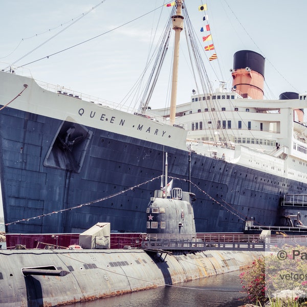 Queen Mary Ship Poster - Etsy