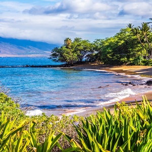 Maui Beach Print: Ulua Beach Poster, Maui Beach Photo, Wailea Wall Art ...