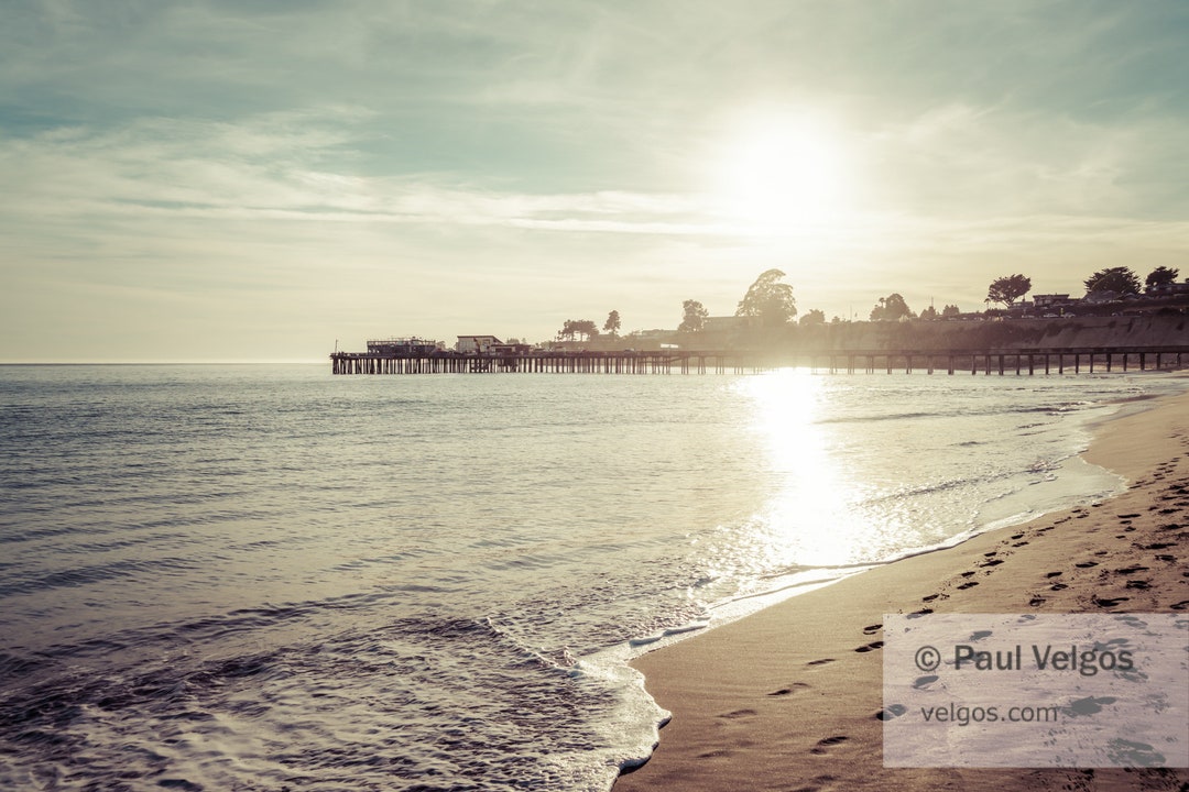 Capitola Beach Print: Capitola Wharf Pier, California Wall Art ...